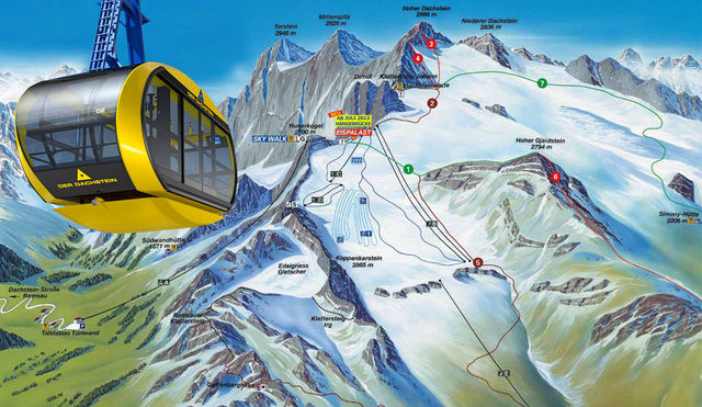 Dachstein Gletscher - Lyžiarske stredisko - Štajersko | malyPrinc.sk